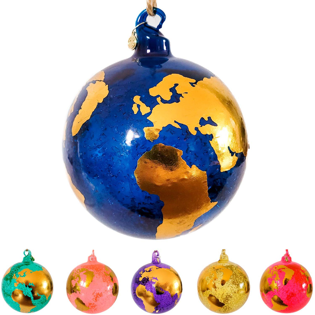 Jordklode julekugler - globus jordkloden glaspynt - flot julepynt 2022 ...